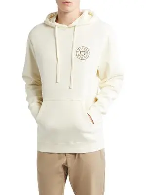 Brixton Crest Graphic Hoodie - Cream/black/washed Copper