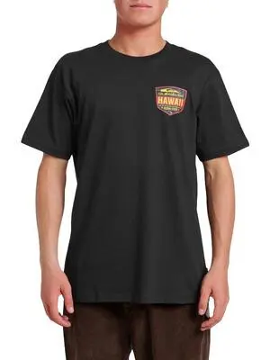 Quiksilver Hi Shield Cotton Graphic T-shirt - Black