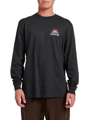 Quiksilver Dawn Patrol Long Sleeve Graphic T-shirt - Black