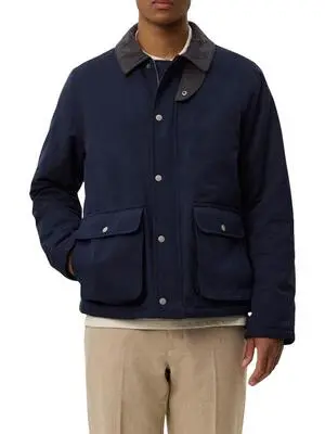 LES DEUX Montana Cotton Blend Jacket - Dark Navy