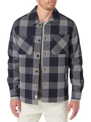 FAIR HARBOR Riptide Shirt Jacket - Waffle Navy
