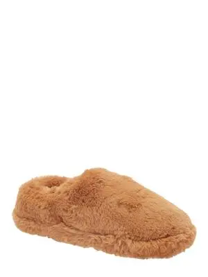 SKIMS Faux Fur Slipper - Camel