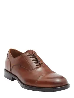 Nordstrom Italian Leather Cap Toe Oxford - Chestnut Leather