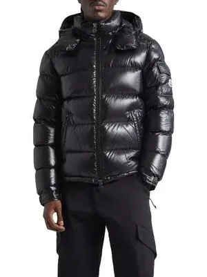 Moncler Maya Quilted Down Puffer Jacket - Black
