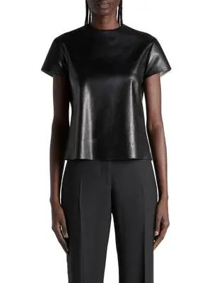 TOM FORD Napa Leather T-Shirt Lb999 Black