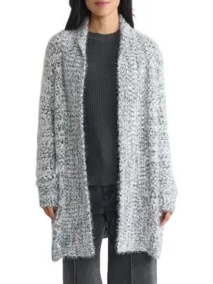 Jones New York Shawl Collar Long Sleeve Cardigan - Jones White/jones Black