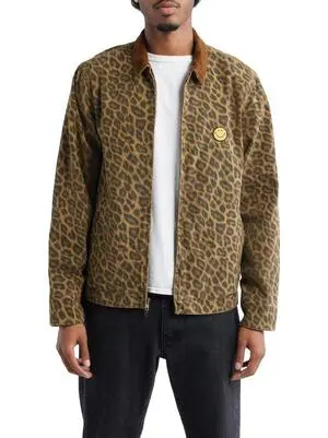 MARKET Smiley® La Work Jacket - Leopard Print/brown