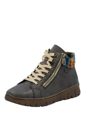 RIEKER Heikie 05 Boots - Basalt/orange-multi/basalt