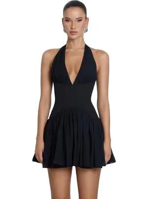 LEAU Harper Corset Mini Dress - Black