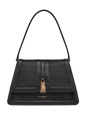 Karl Lagerfeld Paris Mercerie Shoulder Bag - Black/gold