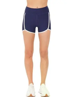 The Upside Samara Spin Piped Short - Blue