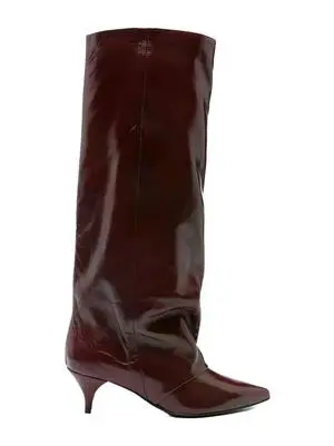 ALCHIMIA 60mm Leather Boots - Red