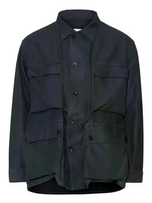 MAISON MARGIELA Patch-pocket Shirt Jacket - Blue