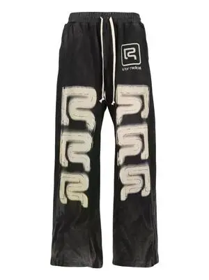 RRR123 Drawstring Tack Pants - Black