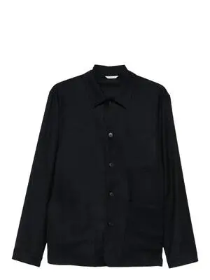 MANUEL RITZ Patch-pocket Shirt Jacket Black