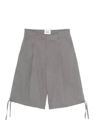 BONSAI Virgin Wool-blend Shorts - Grey