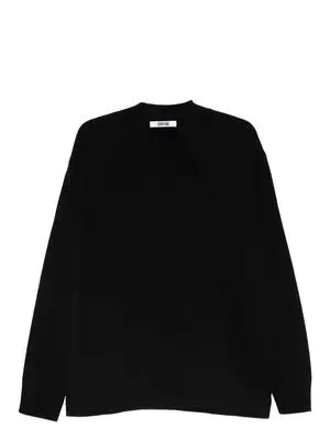 GRIFONI V-neck Knitted Sweater - Black