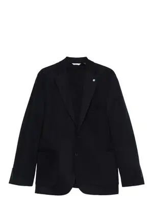 MANUEL RITZ Notched-lapel Single-breasted Blazer - Black