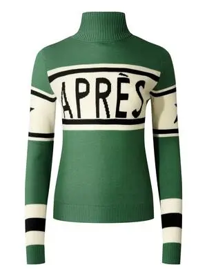 Perfect Moment Après Schild Merino Wool Sweater Dark-green