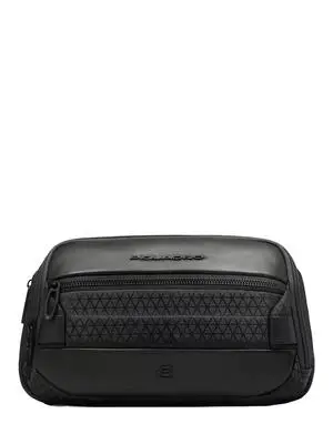PIQUADRO Embossed Belt Bag - Black