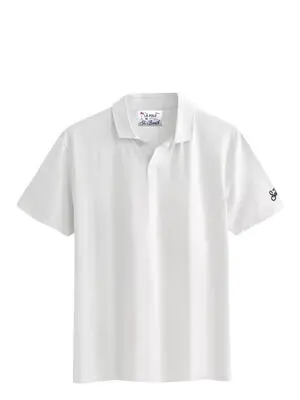 MC2 SAINT BARTH Embroidered Polo Shirt - White