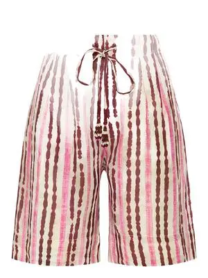 Malìparmi Striped Drawstring Shorts - Pink