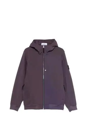 Stone Island Zip-up Hoodie - Purple