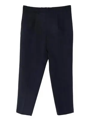GRIFONI Pleat-detail Trousers - Blue