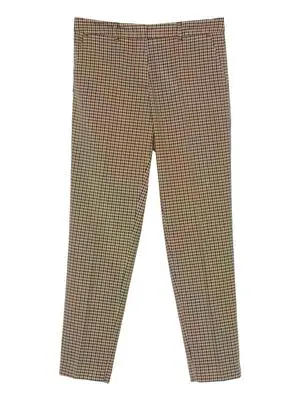 CENERE GB Checked Trousers - Brown