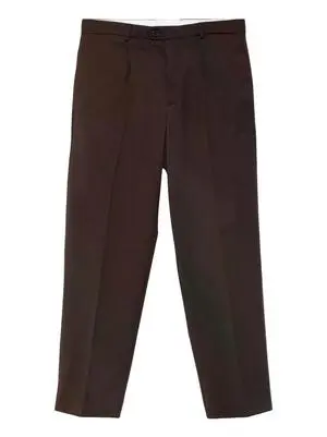 AMARANTO Pressed-crease Trousers - Brown