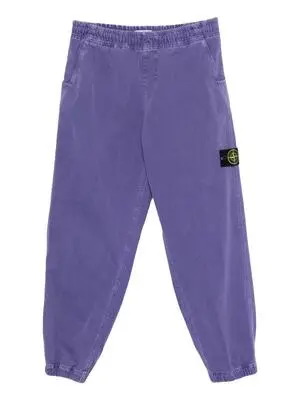 Stone Island Logo-patch Track Pants - Purple