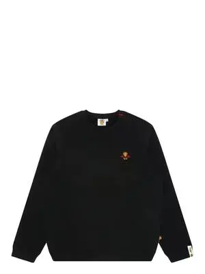 A BATHING APE Logo-embroidered Sweater - Black