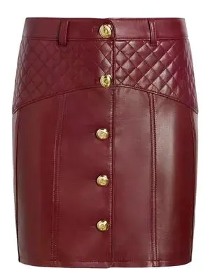 Cinq À Sept Claudia Quilted Mini Skirt - Red
