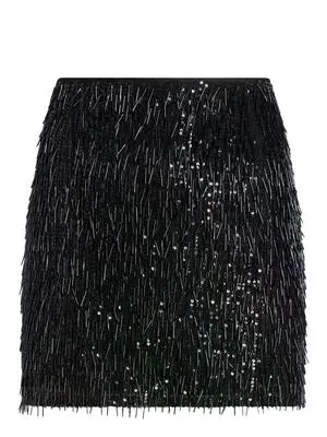 Cinq À Sept Leia Embellished Mini Skirt - Black