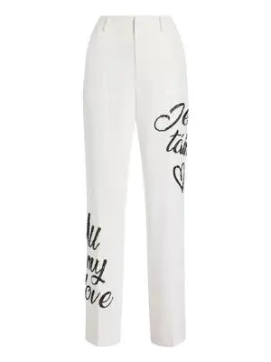 Cinq À Sept Loveletter Collins Trousers - White