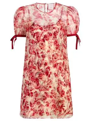 Cinq À Sept Junette Floral Mini Dress - Red