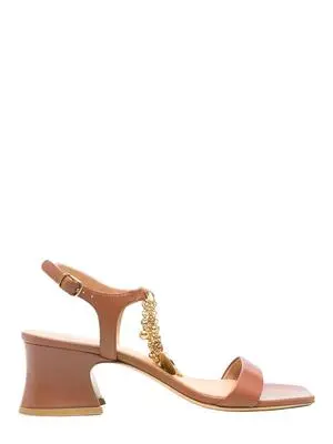 Chloé 50mm Charms Sandals - Brown