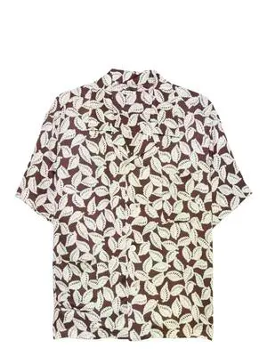 BODE Leaf-print Shirt - Brown