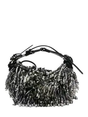 INNERRAUM Pearl-embellished Shoulder Bag - Black