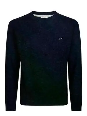 SUN 68 Alpaca Wool Sweater - Blue