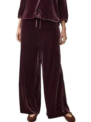 Marine Layer Velvet Drawstring Pants - Fig