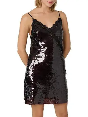 Astr The Label Lexy Mini Dress - Wine