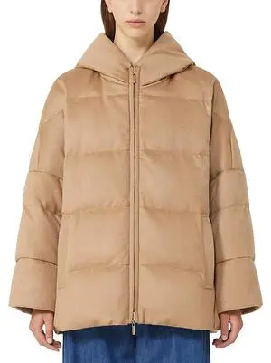 Max Mara Desiderio Reversible Down Coat - Camel