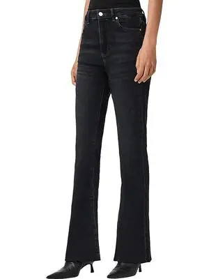 ALLSAINTS Maisie High Rise Flare Leg Jeans - Blue Black