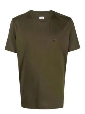 C.P. COMPANY Logo-patch Cotton T-shirt - Green