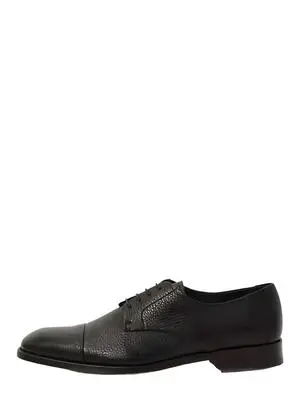 Canali Lace-up Leather Shoes - Black