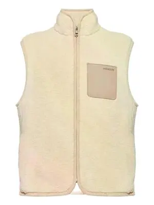 Moncler Zip-up Patch-pocket Gilet - Neutrals