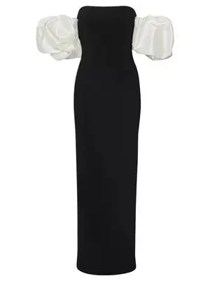 ROTATE BY BIRGER CHRISTENSEN Puff Sleeve Maxi Dress - Black