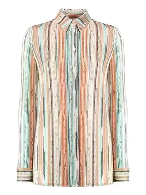 Missoni Striped Long-sleeve Top - Neutrals