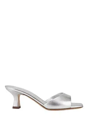 3JUIN Lea Square-toe Sandals - Silver